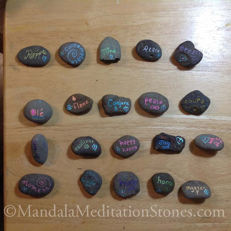Mindfulness Stones – Mandala Meditation Stones